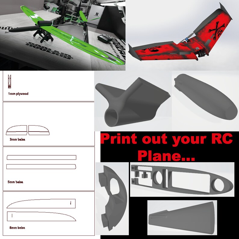 5 Different Model Airplane Designs to Build - Etsy