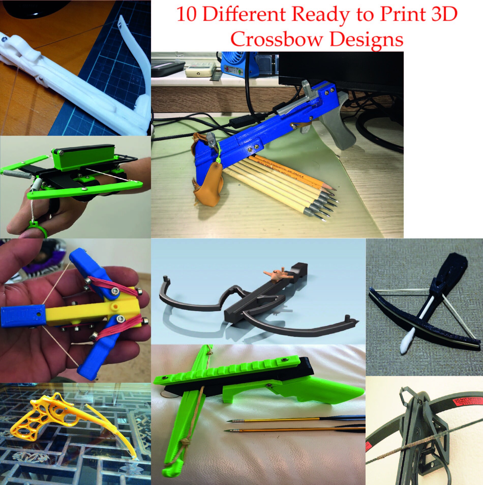 Crossbow Crafts: 10 Stunning 3D Print Designs - Etsy