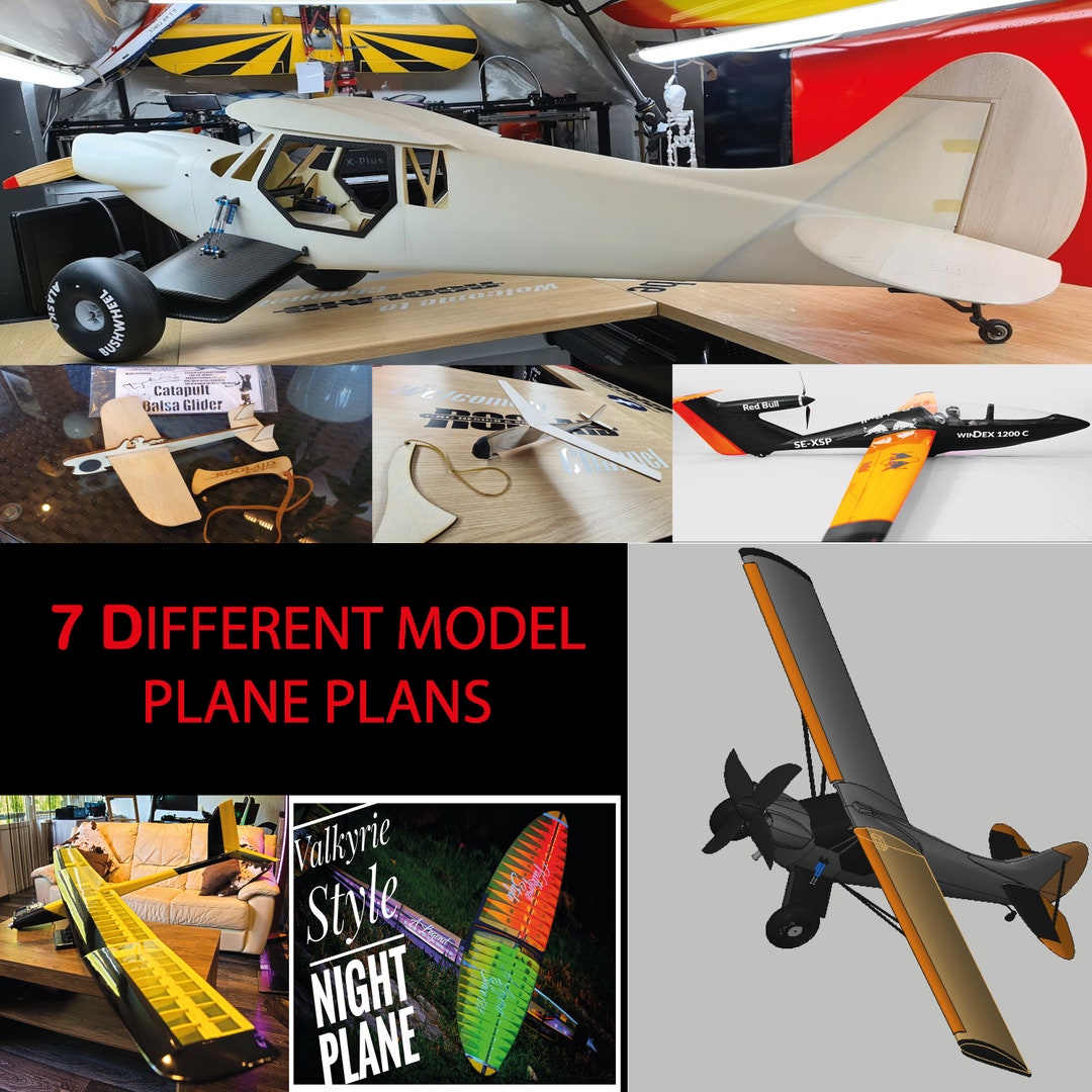 7 Different Model Plane-aircraft Designs to Build - Etsy
