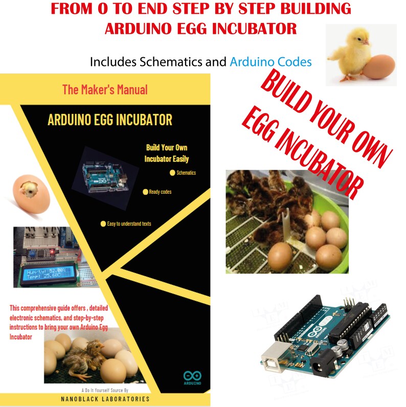 Arduino Egg Incubator Plans With Schematics Codes And Explanations Etsy