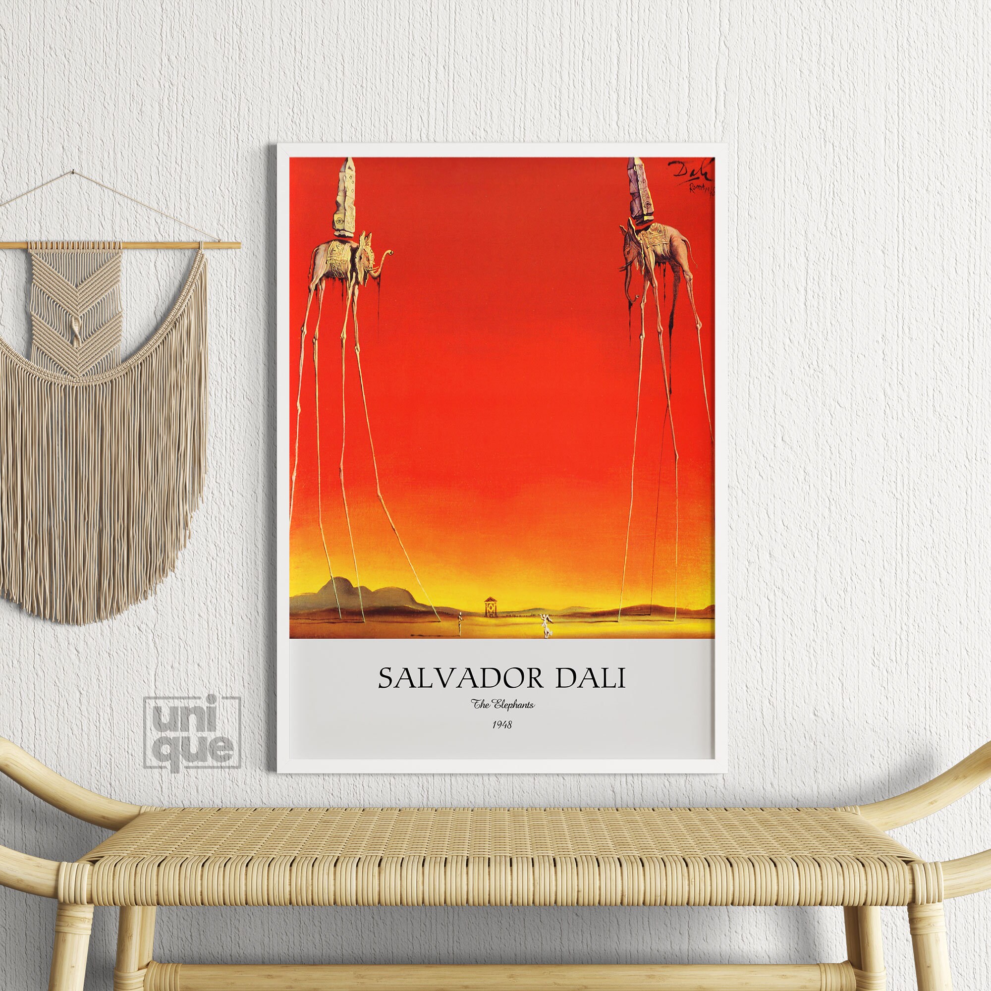 Salvador Dali Art the Elephants Home Wall Decor Surreal Poster Dali ...