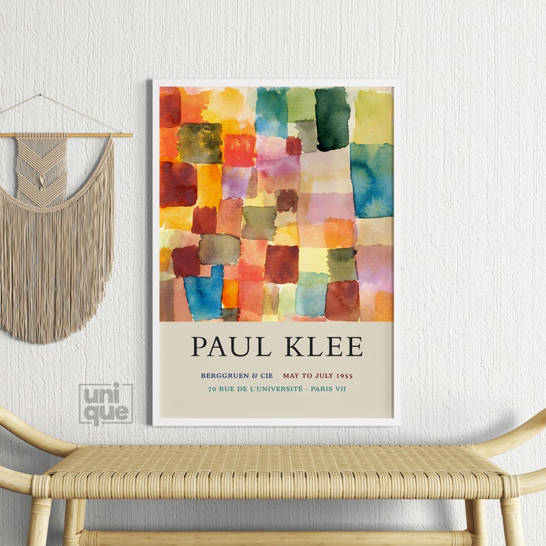 Paul Klee Art Print Colorful Poster Cubism Art Paul Klee - Etsy