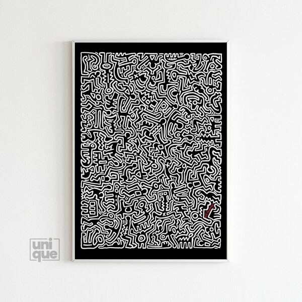 Keith Haring Poster - Etsy