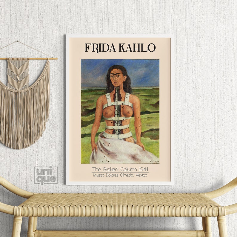 Frida Kahlo Art Print the Broken Column 1944 Mid Century - Etsy