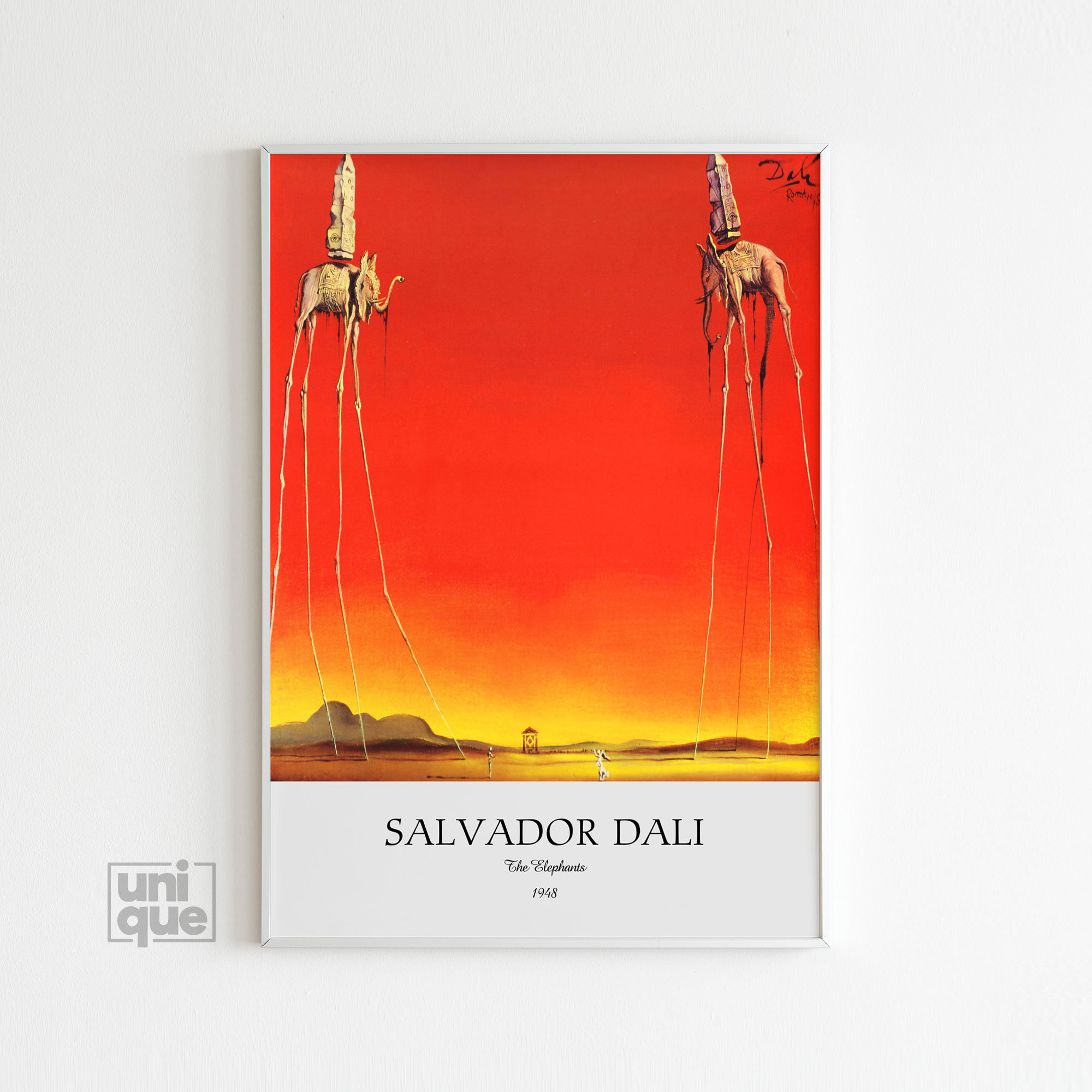 Salvador Dali Art the Elephants Home Wall Decor Surreal Poster Dali ...