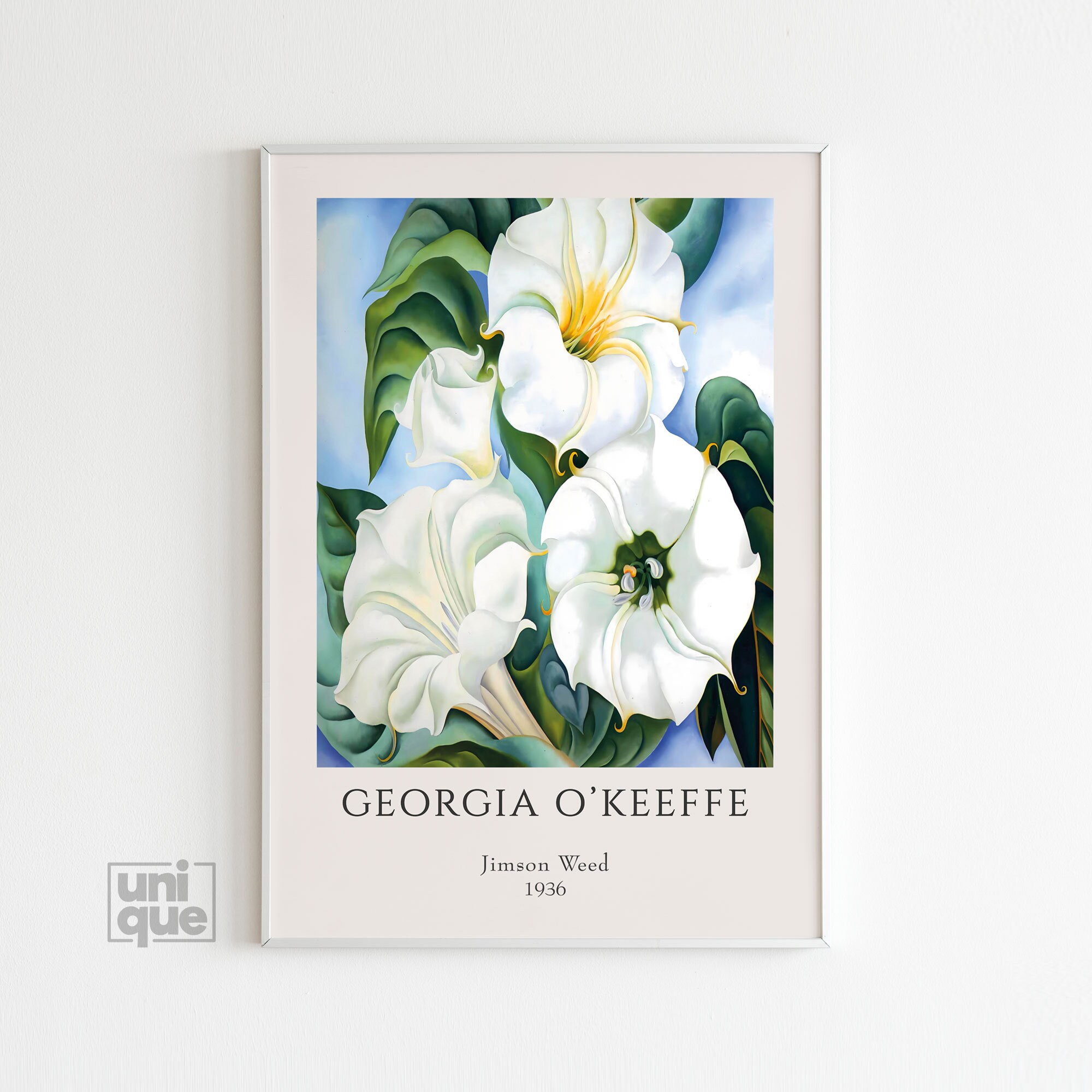 Georgia O'keeffe Print Jimson Weed Wall Gallery Print Vintage Wall Art ...