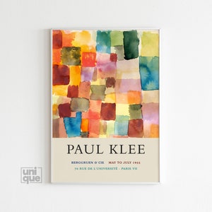 Paul Klee Art Print Colorful Poster Cubism Art Paul Klee - Etsy
