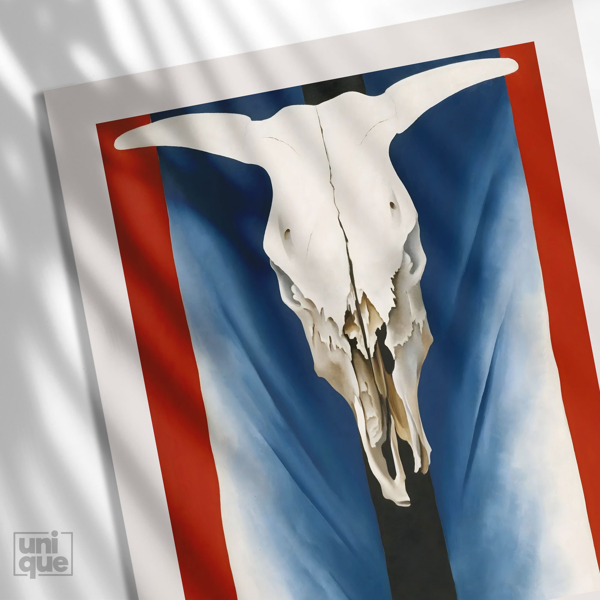 Georgia O'keeffe Poster Cow's Skull: Red White and - Etsy