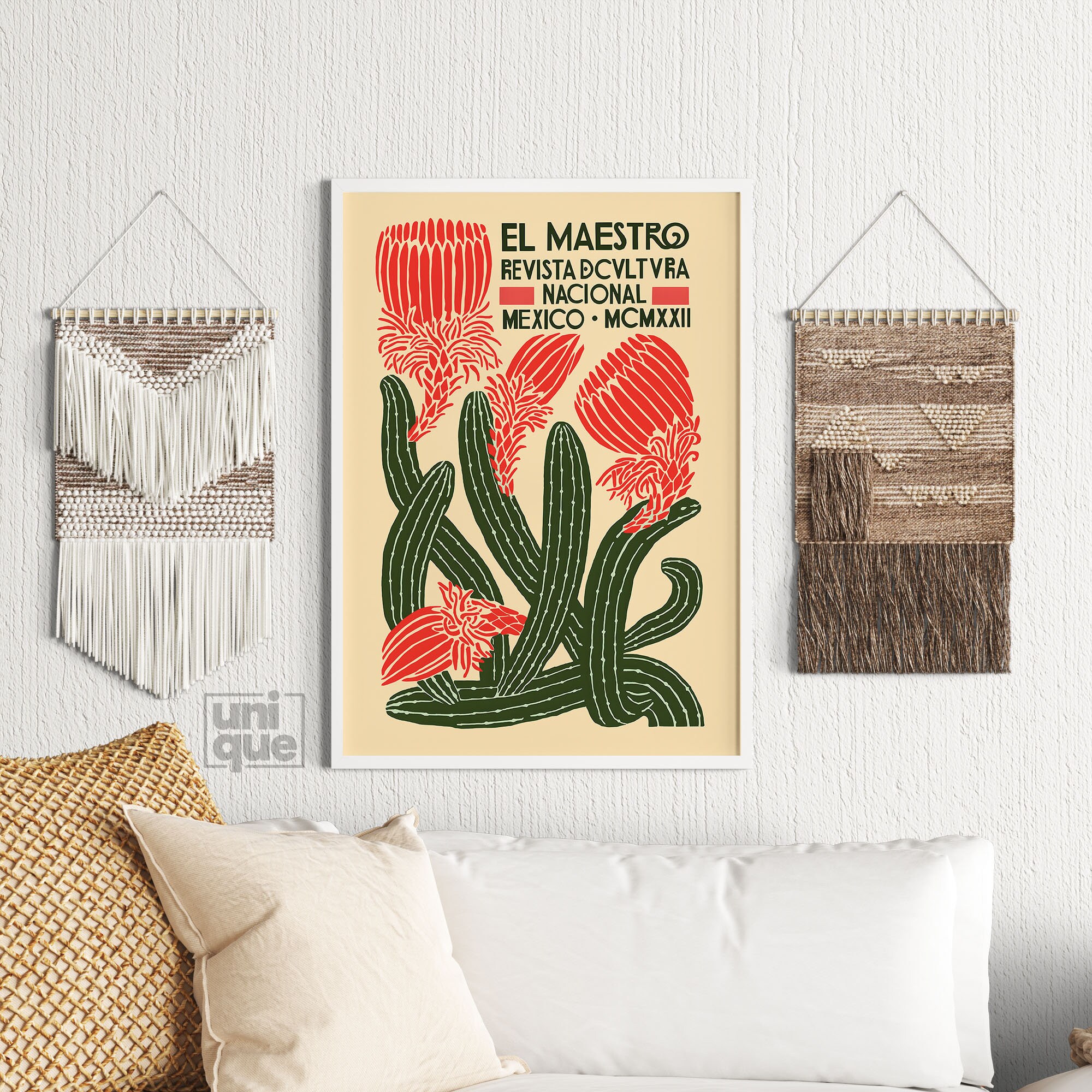 Mexican Exhibition Art Poster El Maestro Poster Home Wall - Etsy