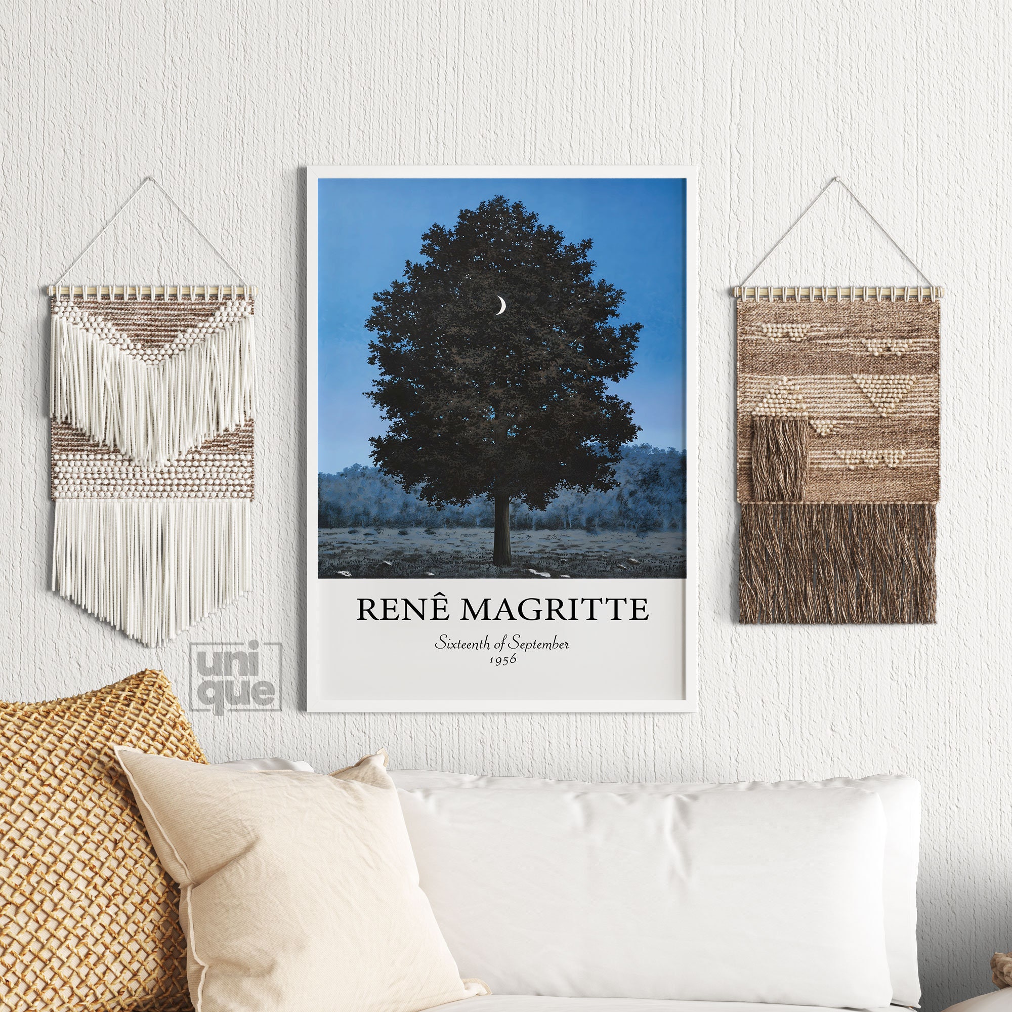 Rene Magritte Art Sixteenth of September Vintage Wall Art Surreal Print ...