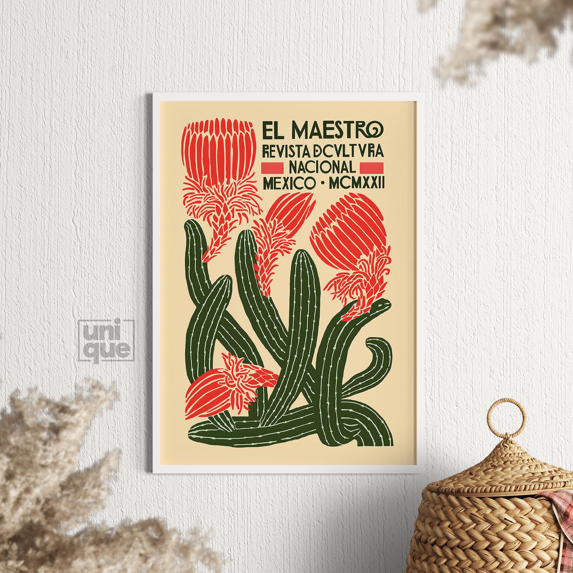 Mexican Exhibition Art Poster El Maestro Poster Home Wall - Etsy