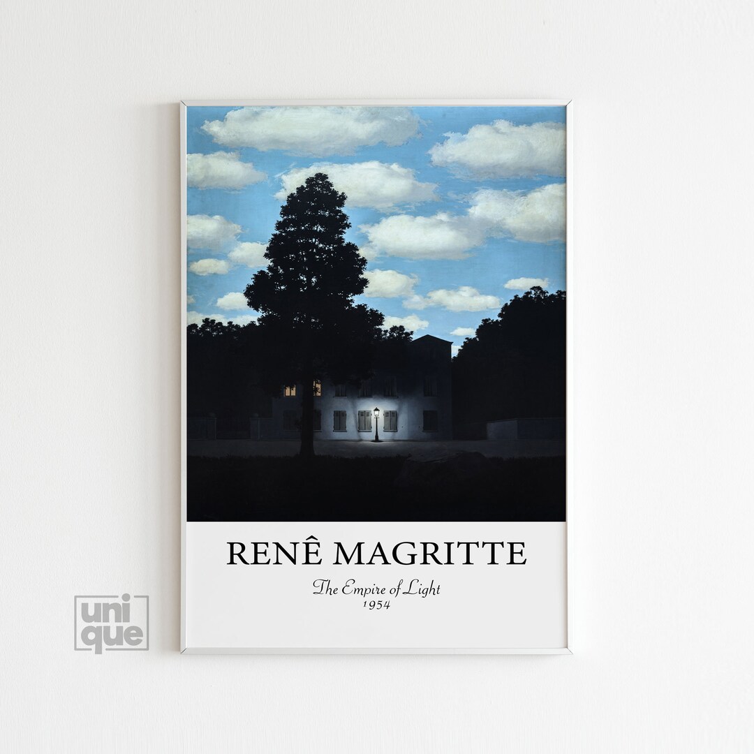 Rene Magritte Poster the Empire of Light Surreal Poster Home Wall Decor ...