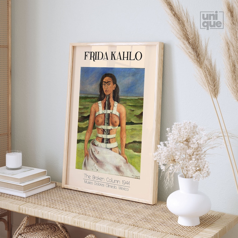 Frida Kahlo Art Print the Broken Column 1944 Mid Century - Etsy