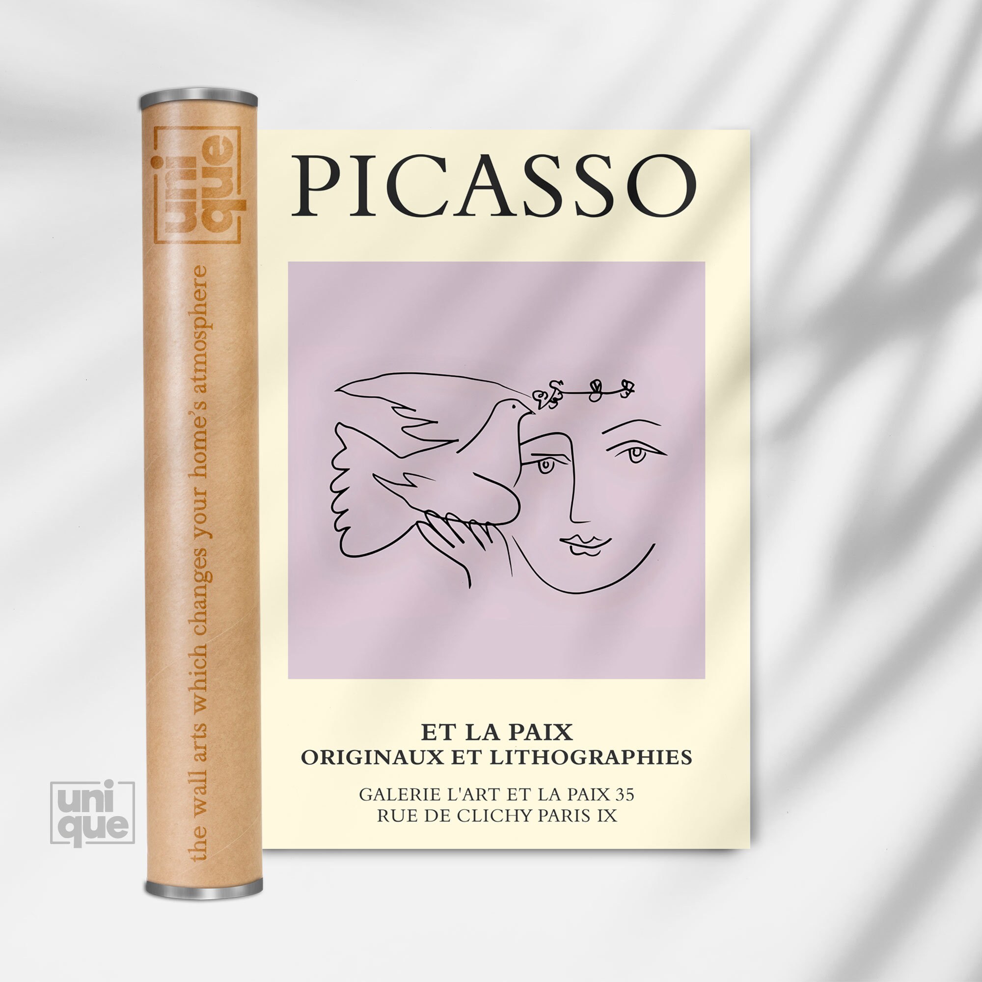 Picasso Wall Art Face of Peace Aesthetic Wall Art Animal Prints Vintage ...