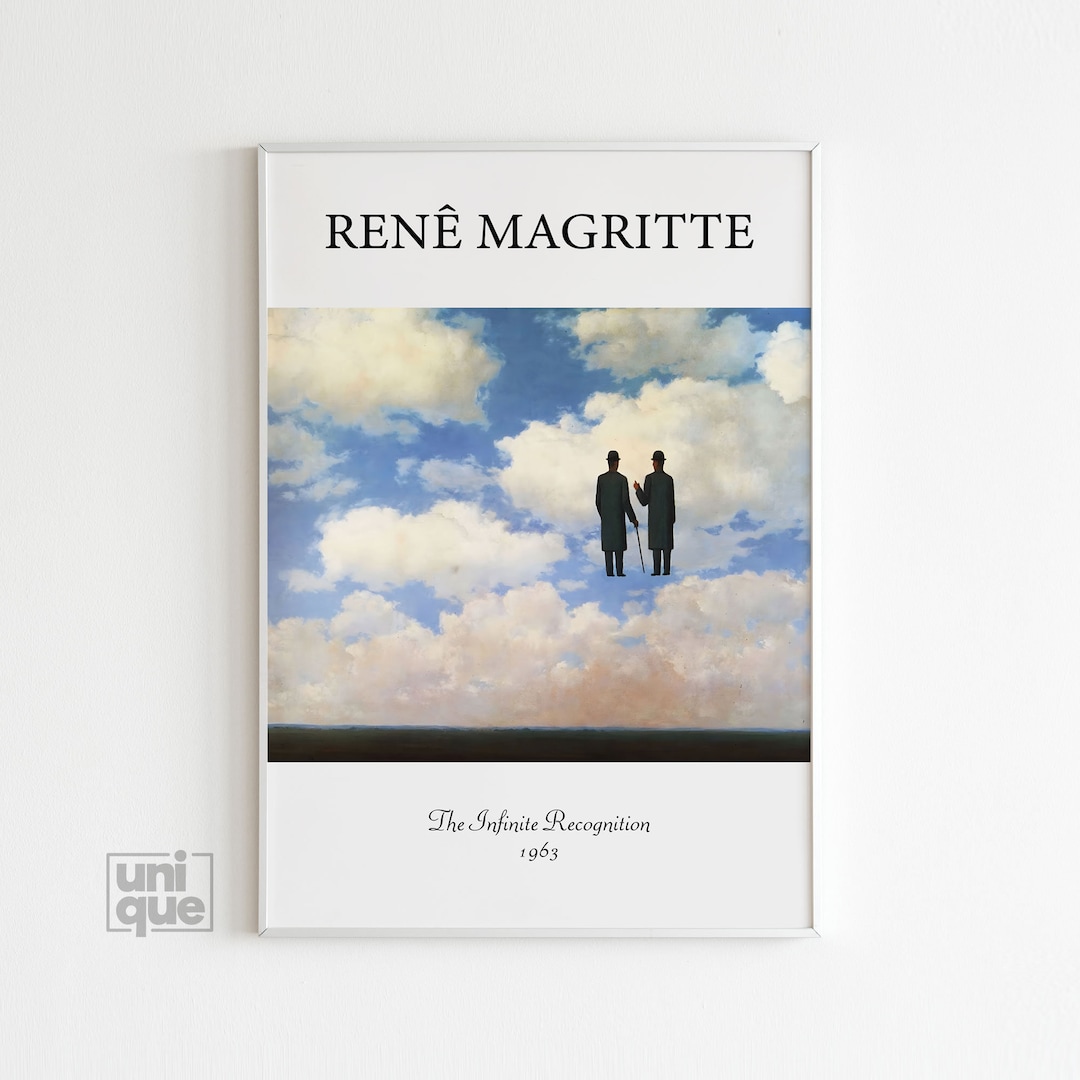 Rene Magritte Poster the Infinite Recognition Home Wall Decor Surreal ...