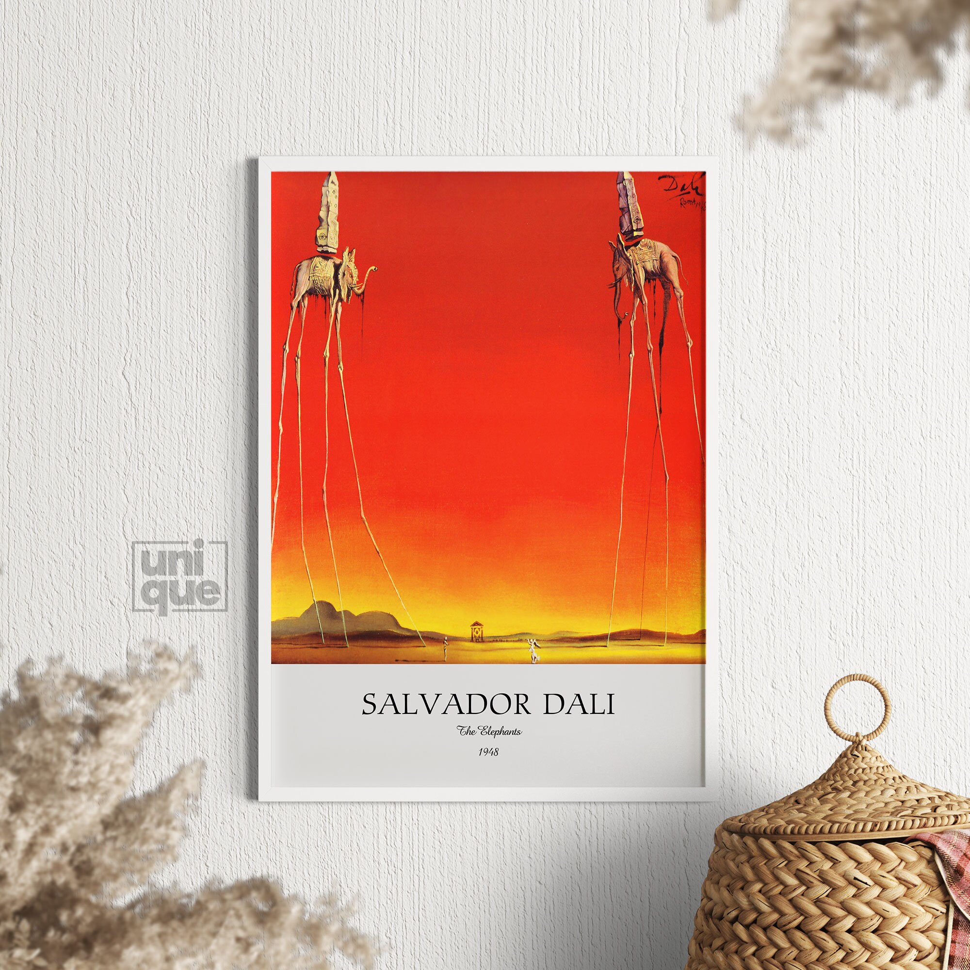 Salvador Dali Art the Elephants Home Wall Decor Surreal Poster Dali ...