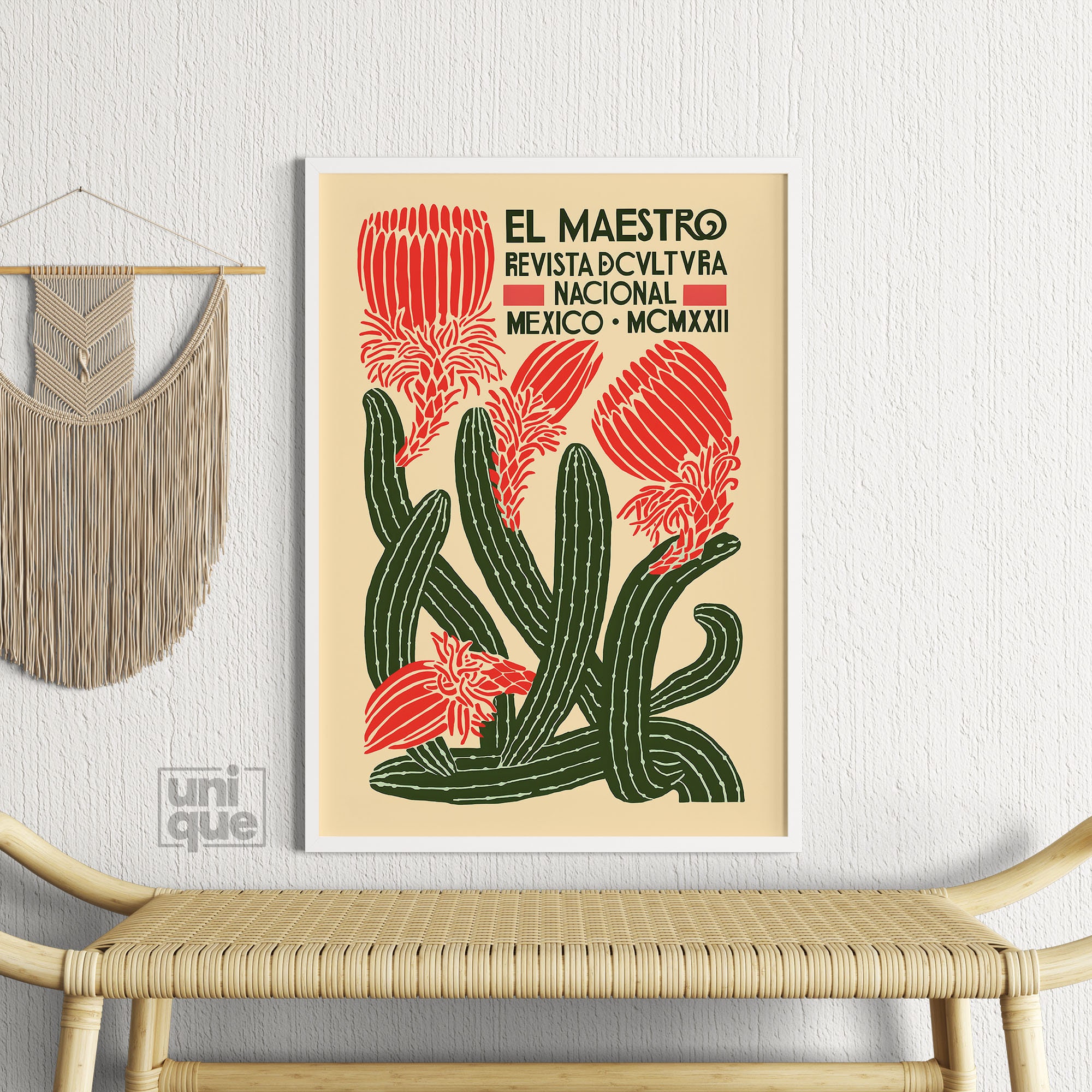 Mexican Exhibition Art Poster El Maestro Poster Home Wall - Etsy