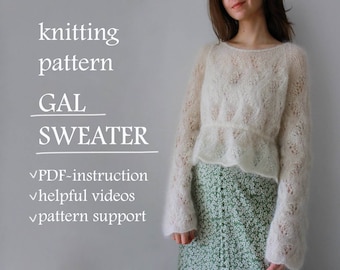 October Day Sweater Knitting Pattern english - Etsy
