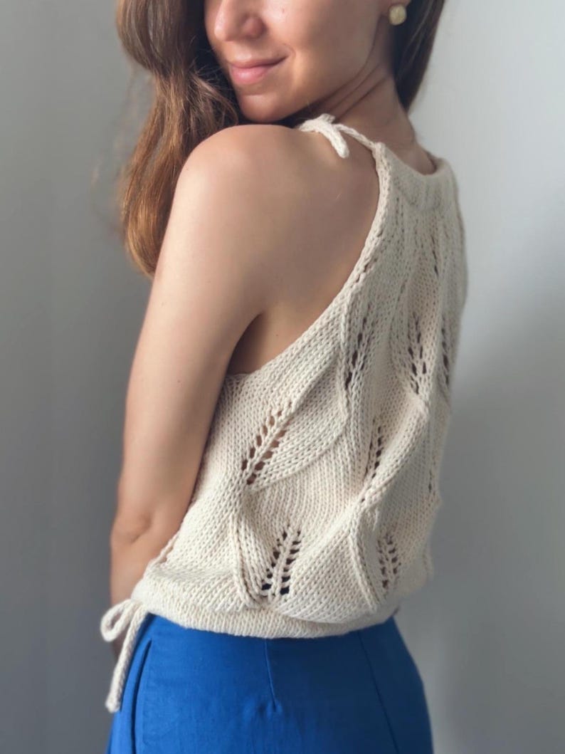 Teva Top|knitting Pattern in English - Etsy