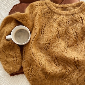 Knitting Pattern October Day Sweater | English, French - Etsy