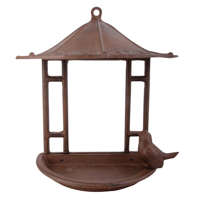 Covered Vintage Bird Feeder, Feeding Station Made of High-quality Cast ...