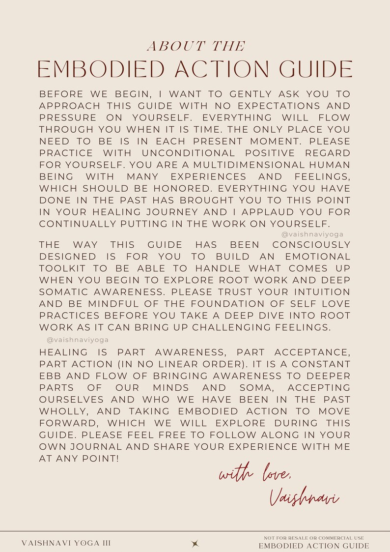 The Embodied Action Guide - Etsy