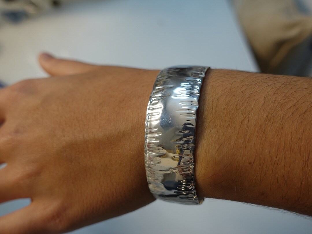 Wide Sterling Silver Bangle,sterling Silver Bangle,solid Sterling ...