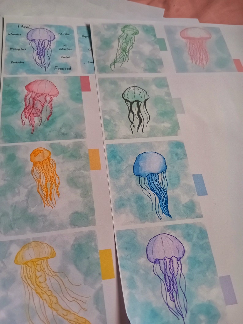 Jellyfish Emotions Flashcards/pecs/autism Flashcards/communication ...