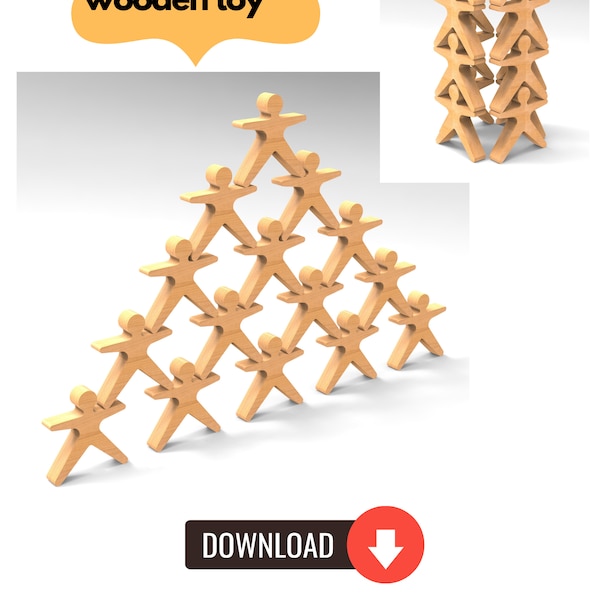 Wooden Acrobat Toy - Etsy