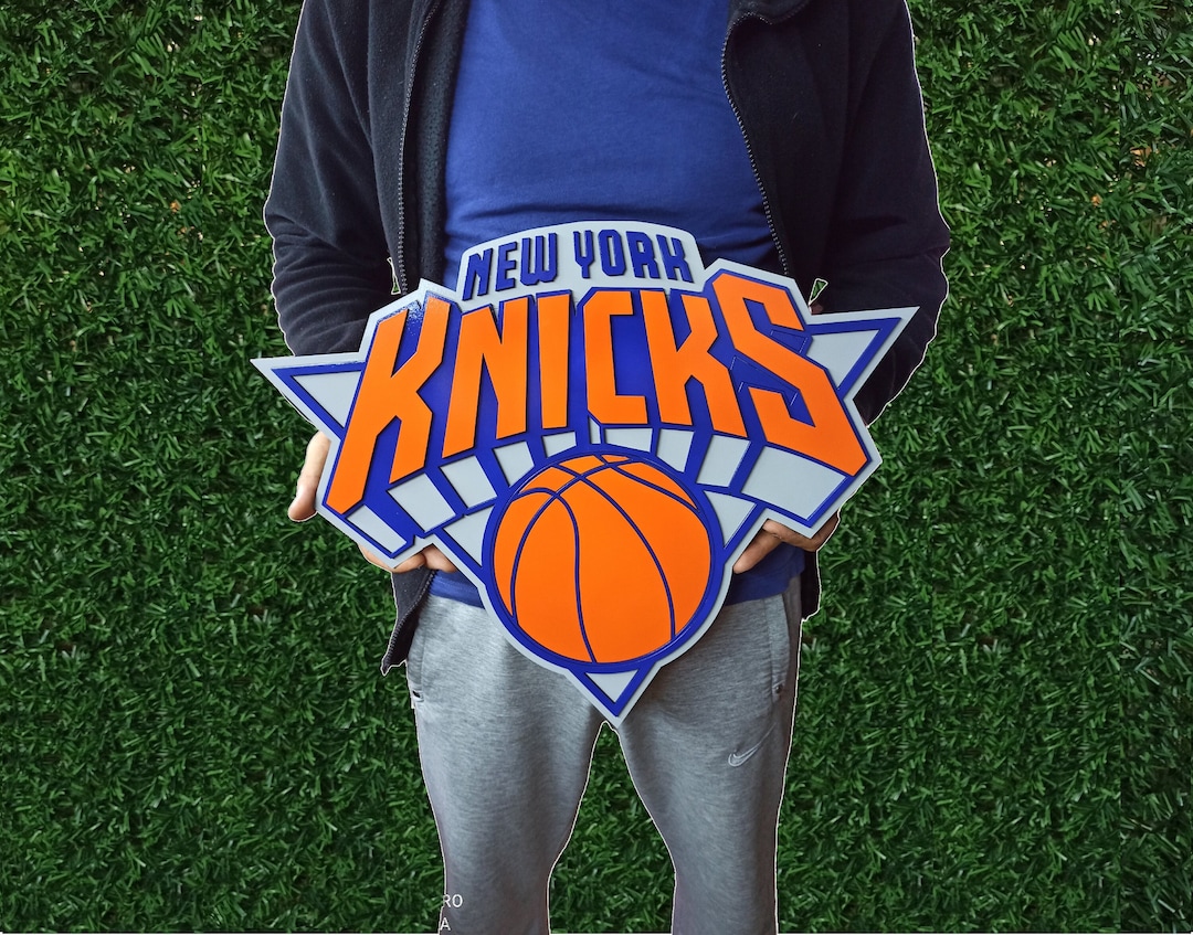 3D New York Knicks Team Logo. Wall Art New York Knicks Decor. Wooden ...