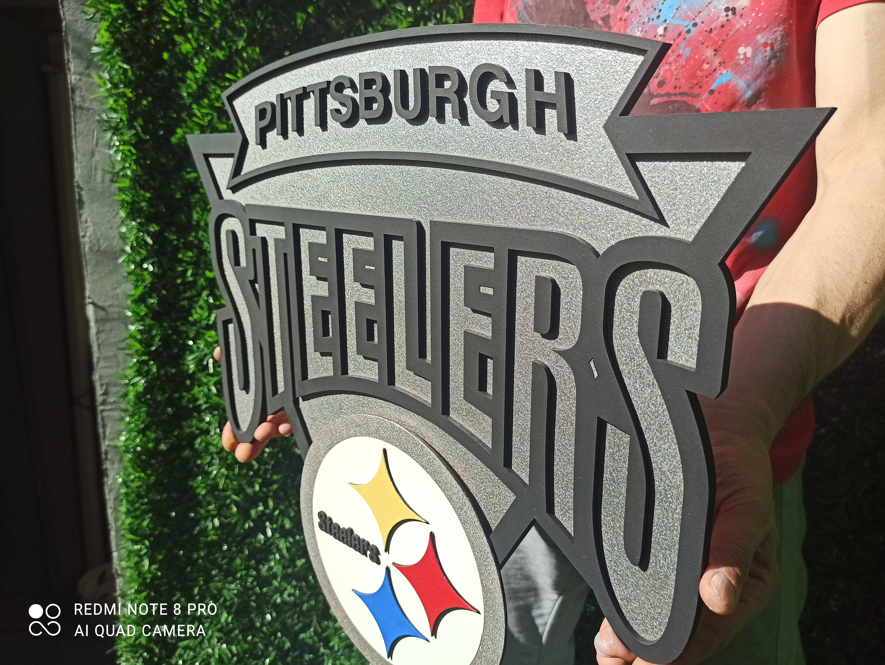 3D Pittsburgh Steelers Team Logo. Wall Art Pittsburgh Steelers - Etsy