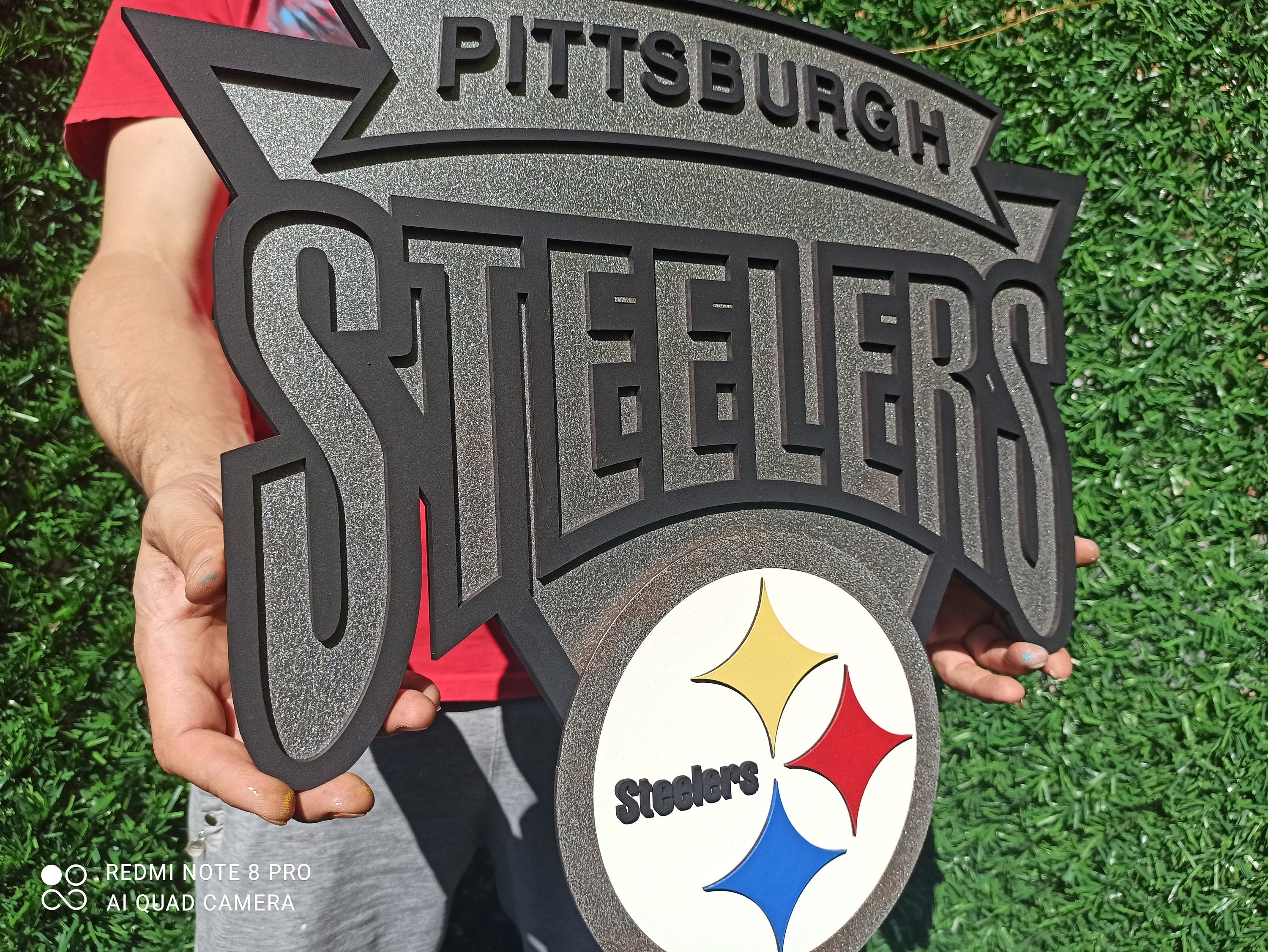 3D Pittsburgh Steelers Team Logo. Wall Art Pittsburgh Steelers - Etsy