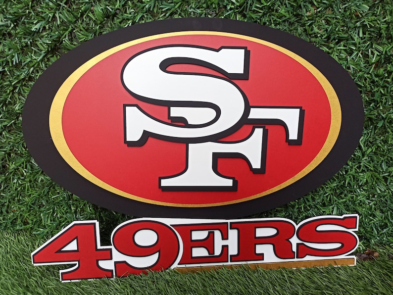 3D San Francisco 49ers Logo. Wall Art San Francisco 49erssan Francisco ...