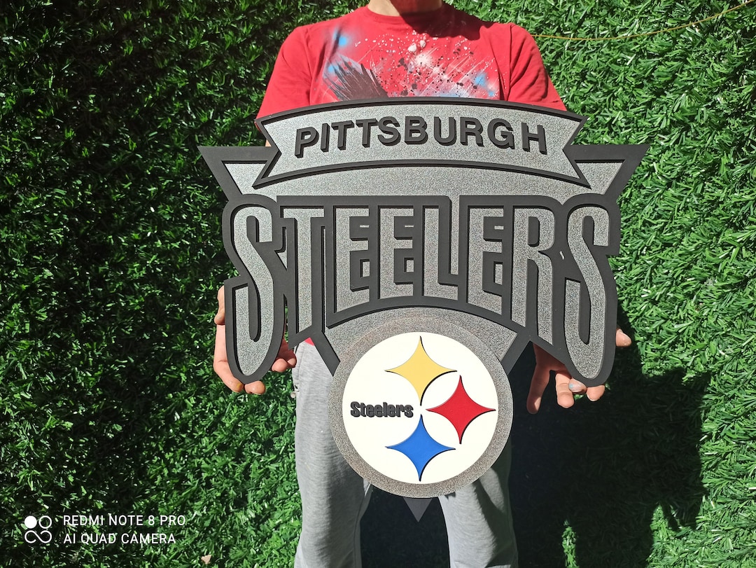 3D Pittsburgh Steelers Team Logo. Wall Art Pittsburgh Steelers Decor ...