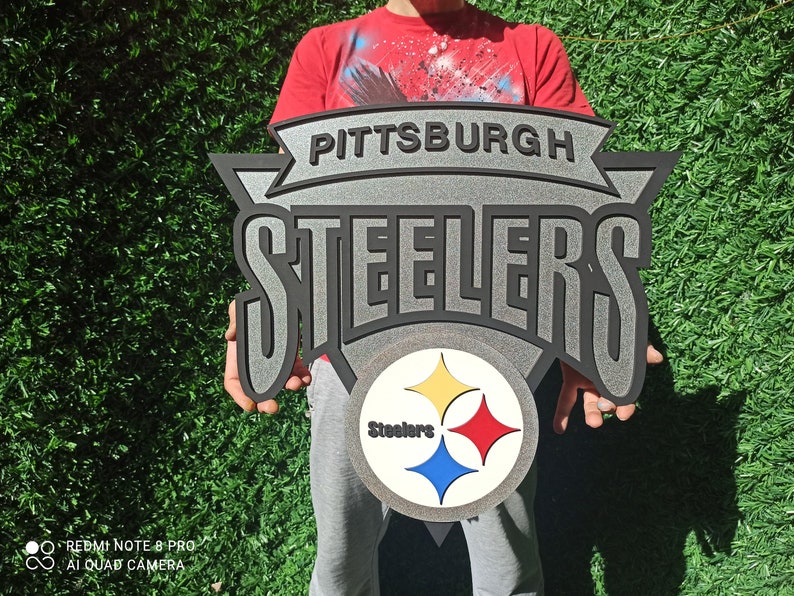 3D Pittsburgh Steelers Team Logo. Wall Art Pittsburgh Steelers - Etsy