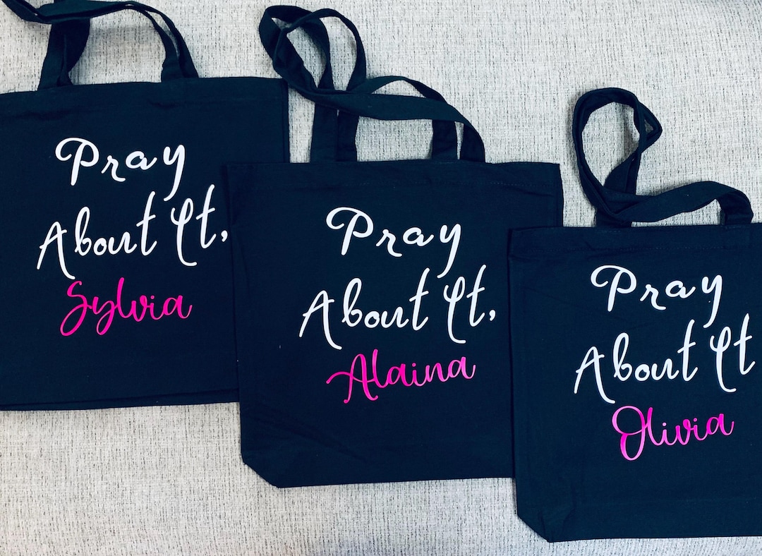 Customized Prayer Tote Bag - Women’s Ministry Group Bag - Gift for ...