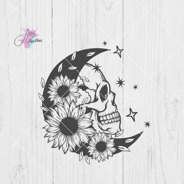 Half Skull - Etsy