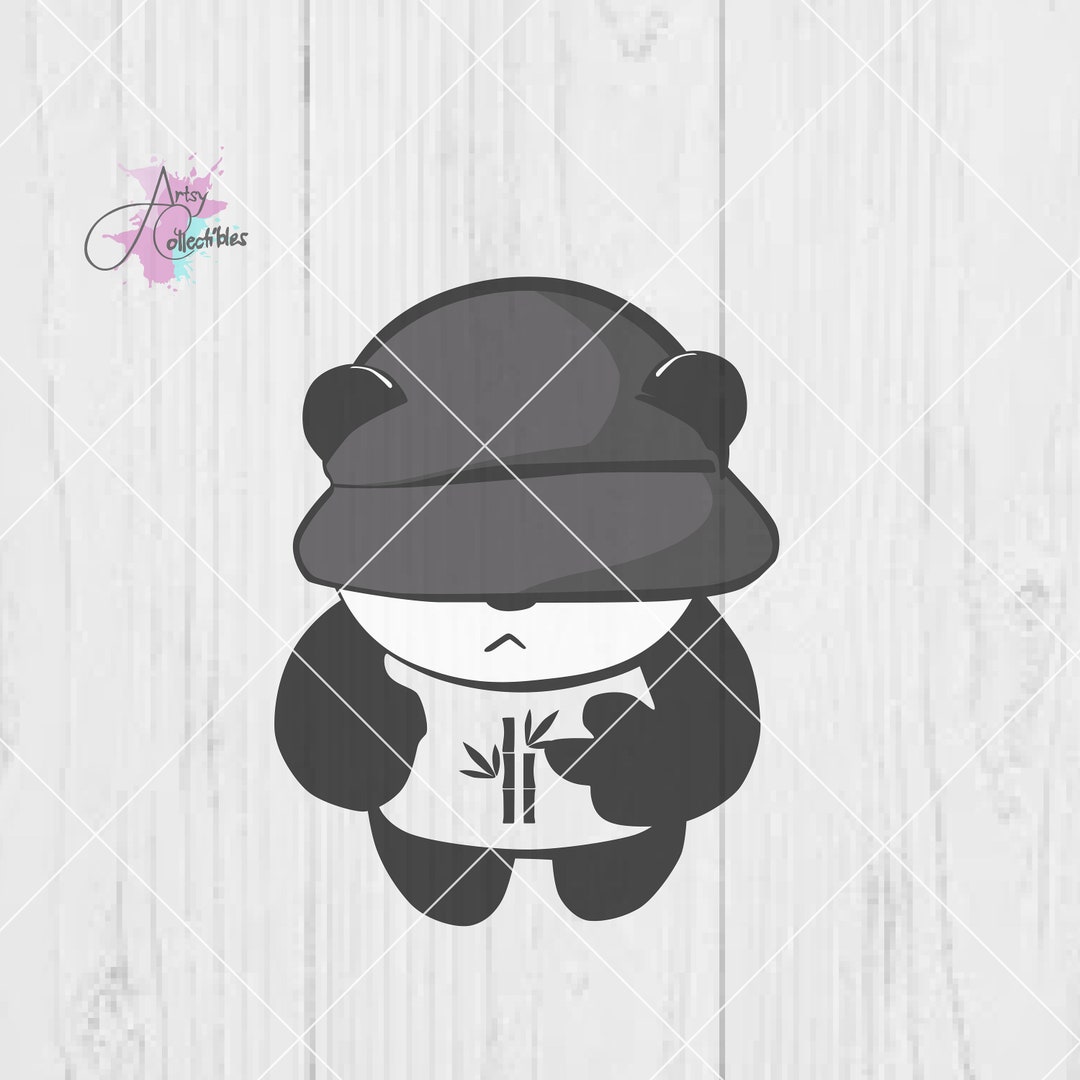 Panda Swag Panda Svg Panda Cut File Panda Silhouette Panda Clipart ...