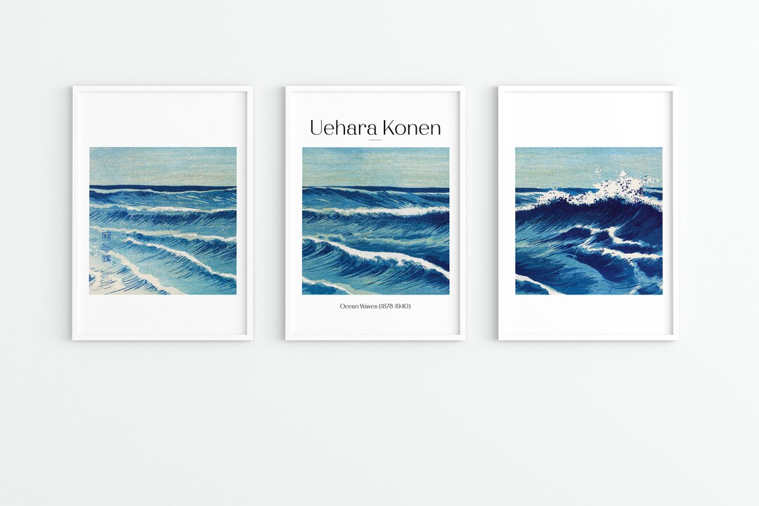 Uehara Konen set of 3 Japanese Art, Digital Print Download, Home Decor ...