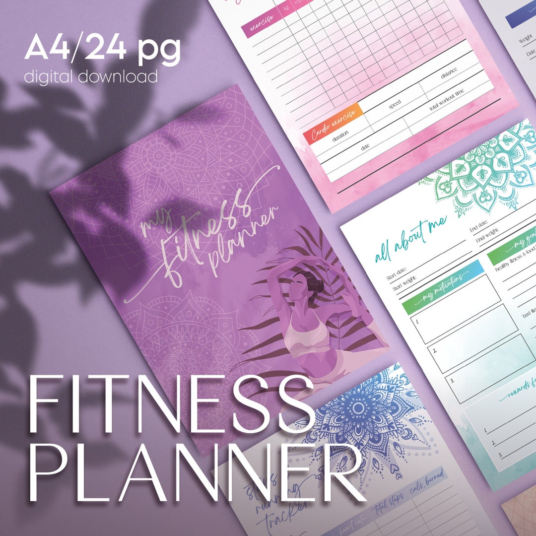 Fitness Planner, Fitness Journal, Workout Planner, Journal, Tracker ...