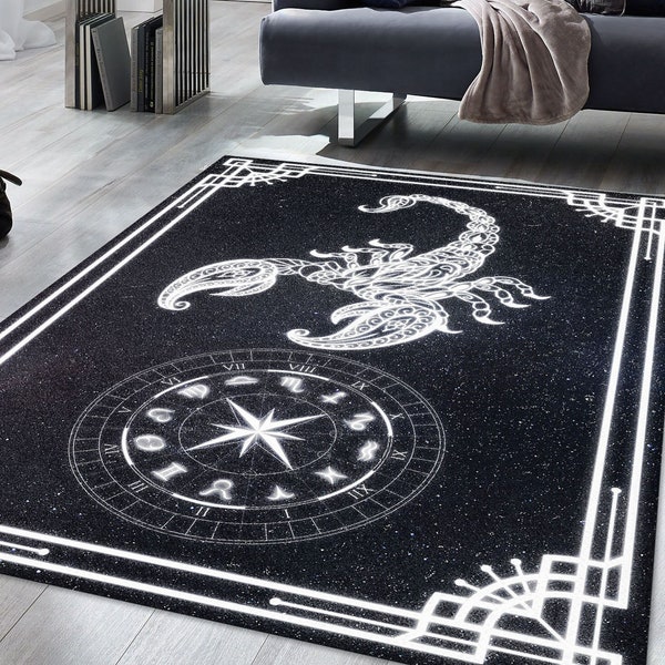 Scorpio Zodiac Rug - Etsy