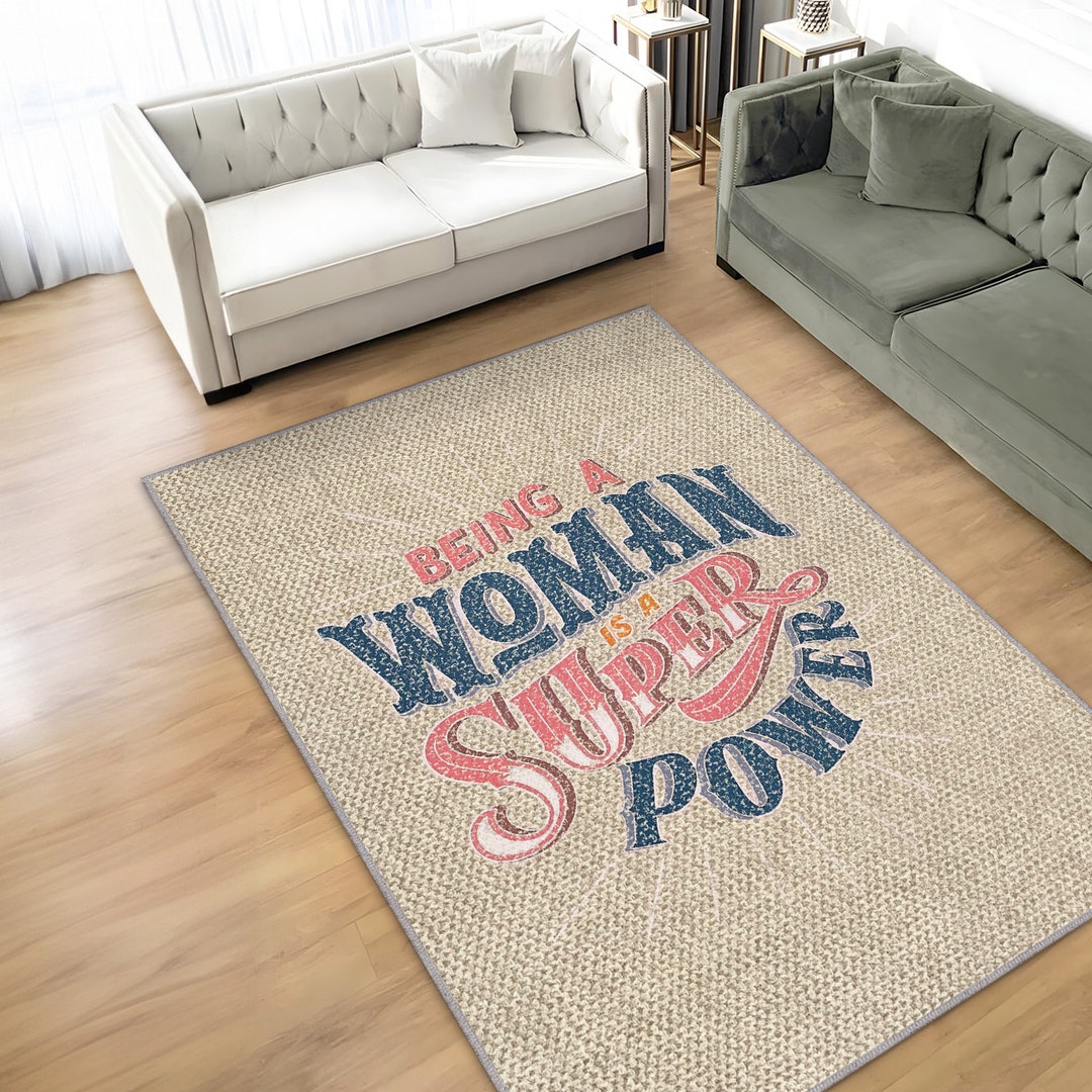 Womens Day Gift, Feminism Rug, Feminist Rug, Mothers Day Gift, Modern ...