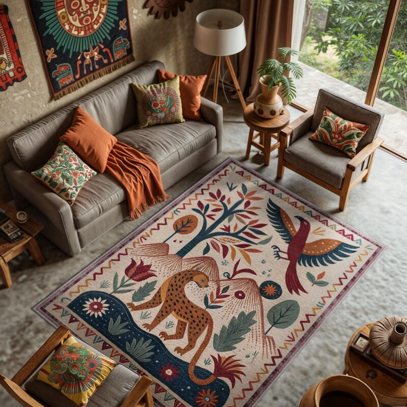 Aztec Rug - Etsy