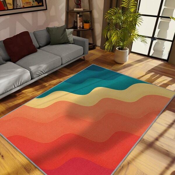 Colorful Rug - Etsy