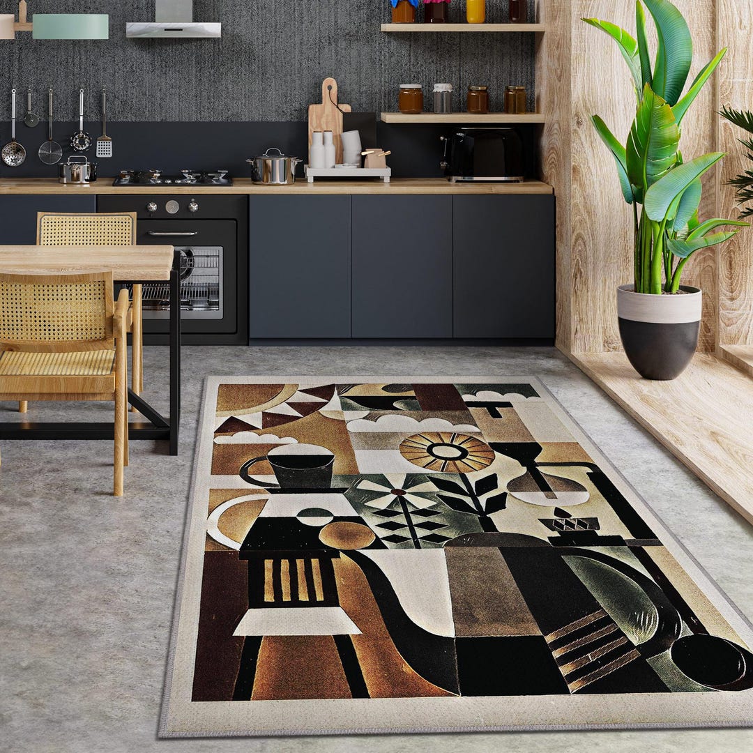 Aesthetic Coffee Rug for Modern Home Decor, Coffee Rug for Lighthouse ...