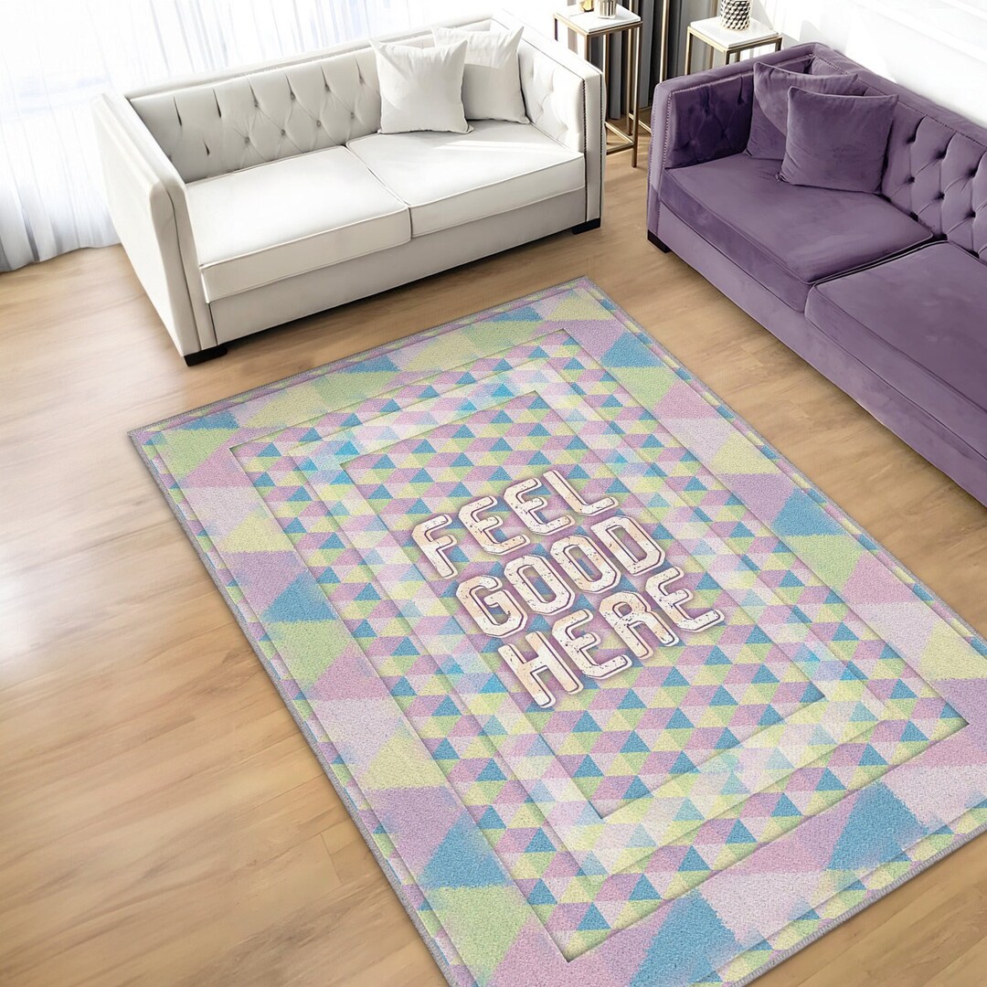 Cute Area Rug for Bedroom, Aesthetic Pastel Colorful Rug, Coquette Room ...