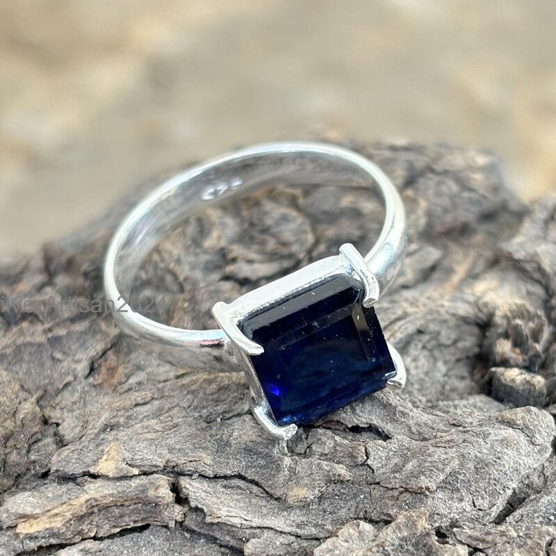 Blue Stone Ring - Etsy