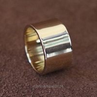 Handmade Brass Crown Ring, Unisex Statement Jewelry - Etsy