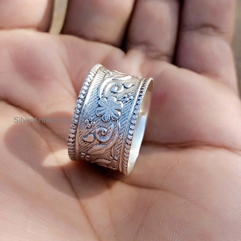 Filigree Silver Ring - Etsy