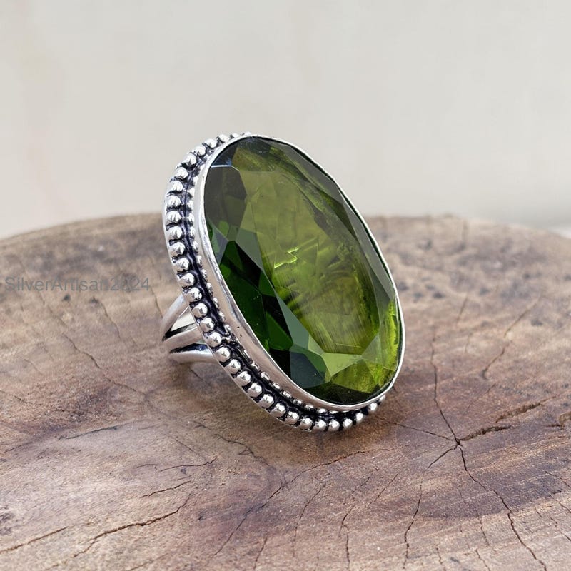 Peridot Men Finger - Etsy